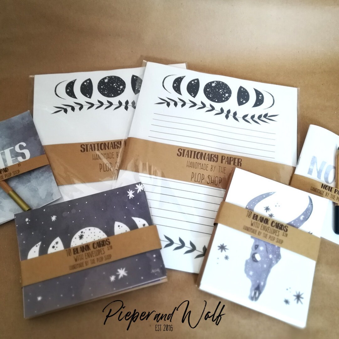 Cosmic Celestial Desert Paper Stationery Stationary Set Celestial Moon ...