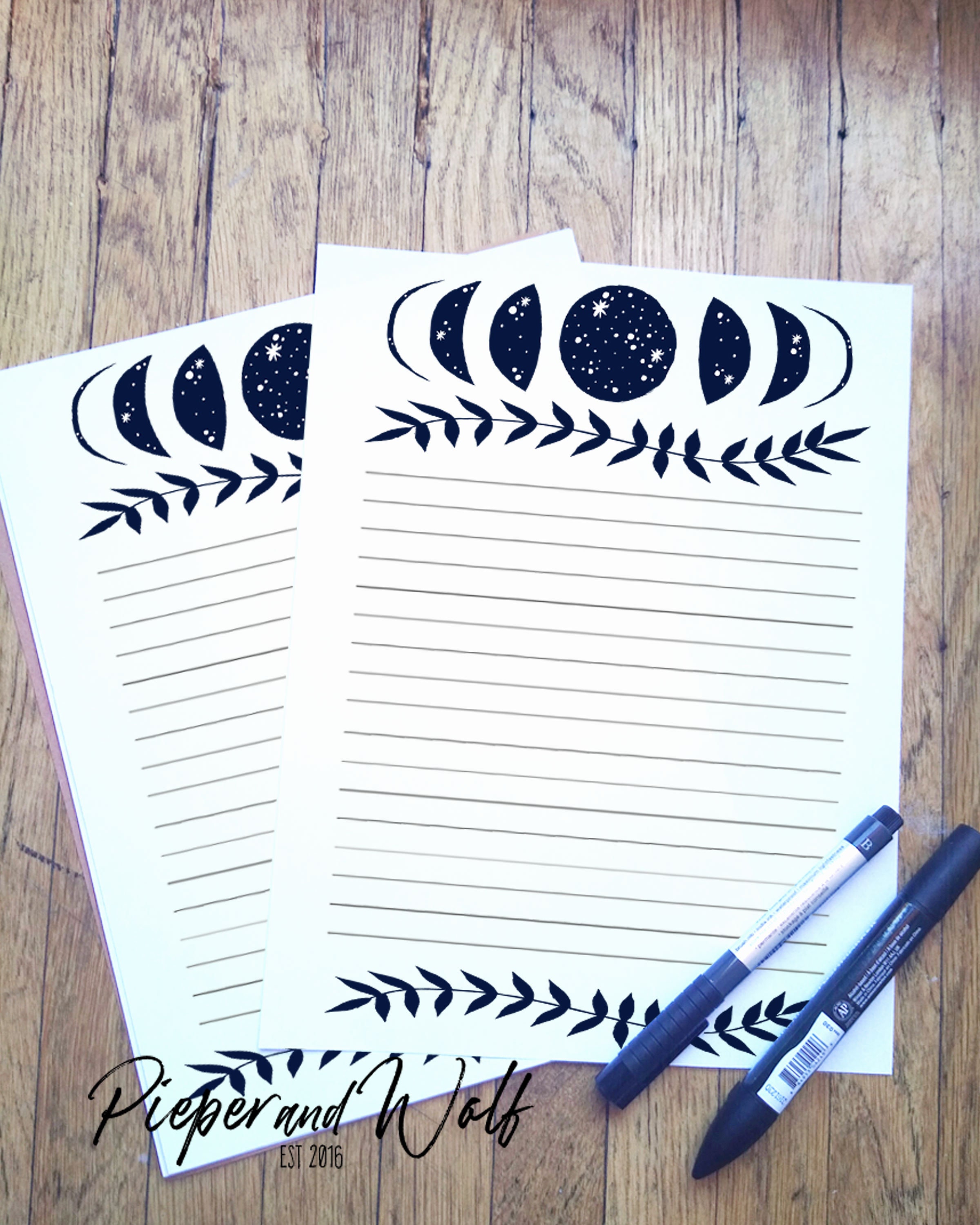 Cosmic Celestial Desert Paper Stationery Stationary Set | Etsy