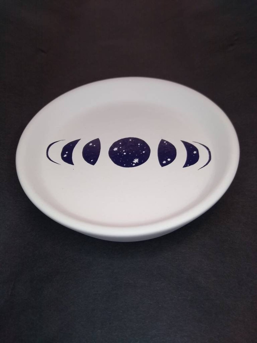 Cosmic Moon Phases Trinket Dish Celestial Crescent Moon Stars Space ...