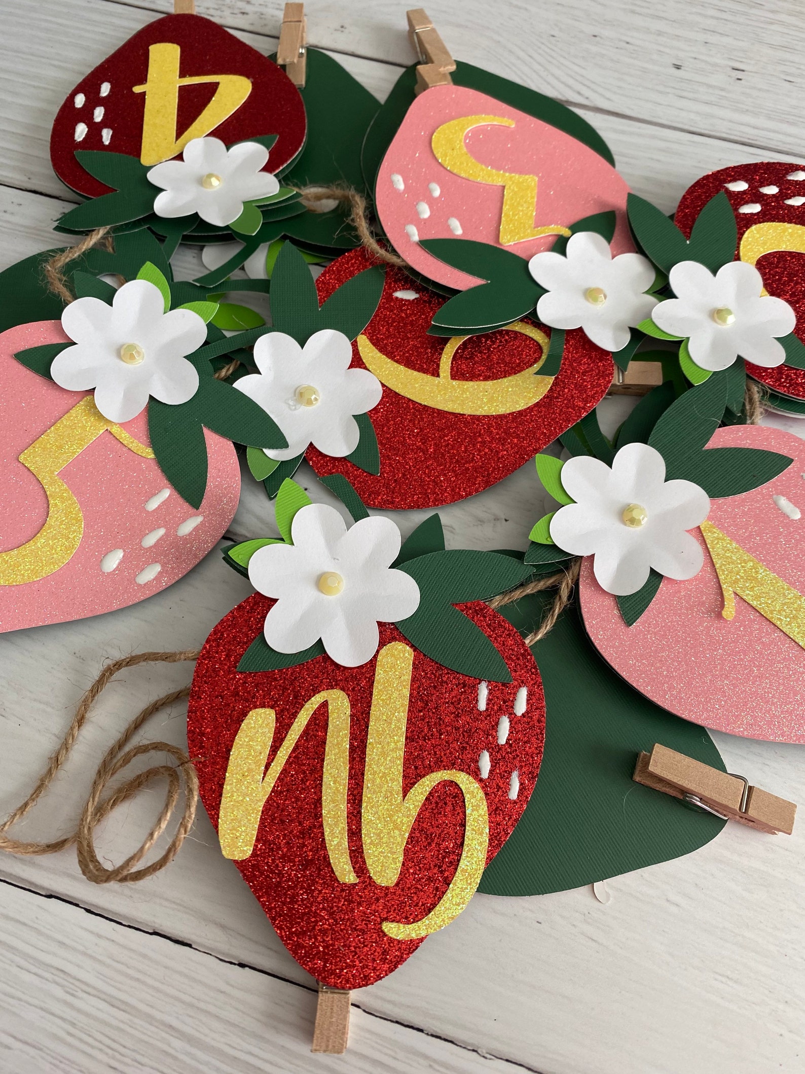 Berry 1st Birthday Party Decor Strawberry Banner Berry - Etsy