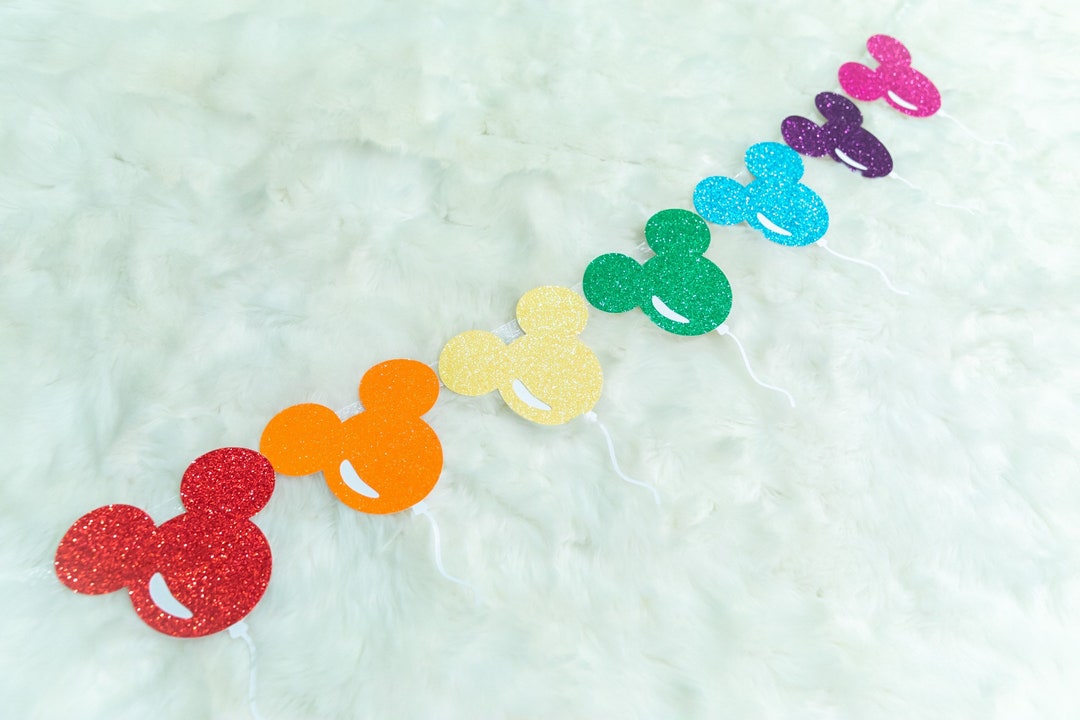 Mickey Balloon Banner Mickey Banner Disney Garland Mickey - Etsy