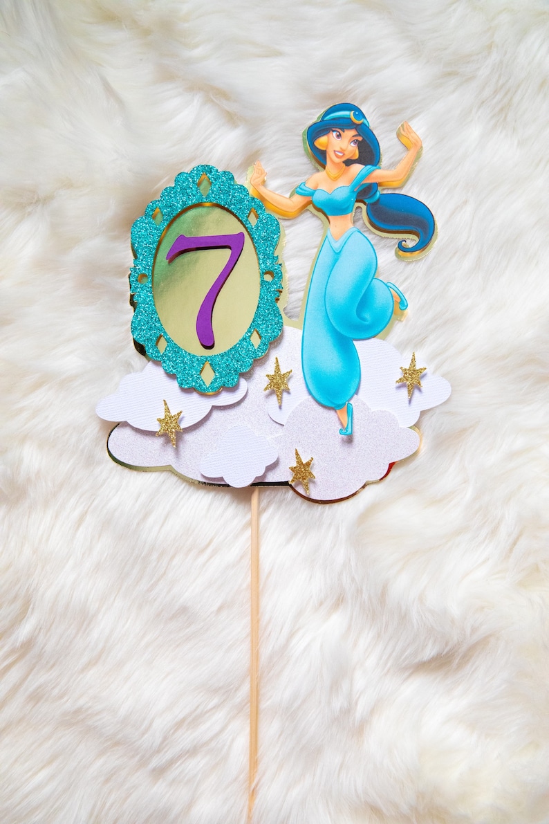 Princess Jasmine, Disney Princess, Jasmine Cake Topper, Disney Birthday ...