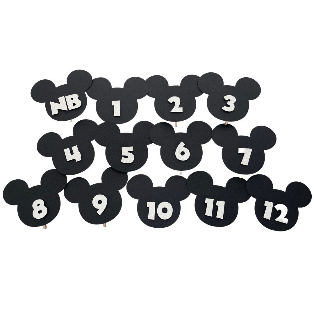 Modern Mickey Milestone Banner, Modern Mickey, Mickey Banner, Disney ...