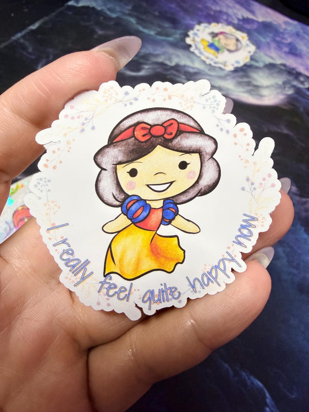 Princess Affirmation Vinyl Stickers: Snow White, Perfect for Water ...