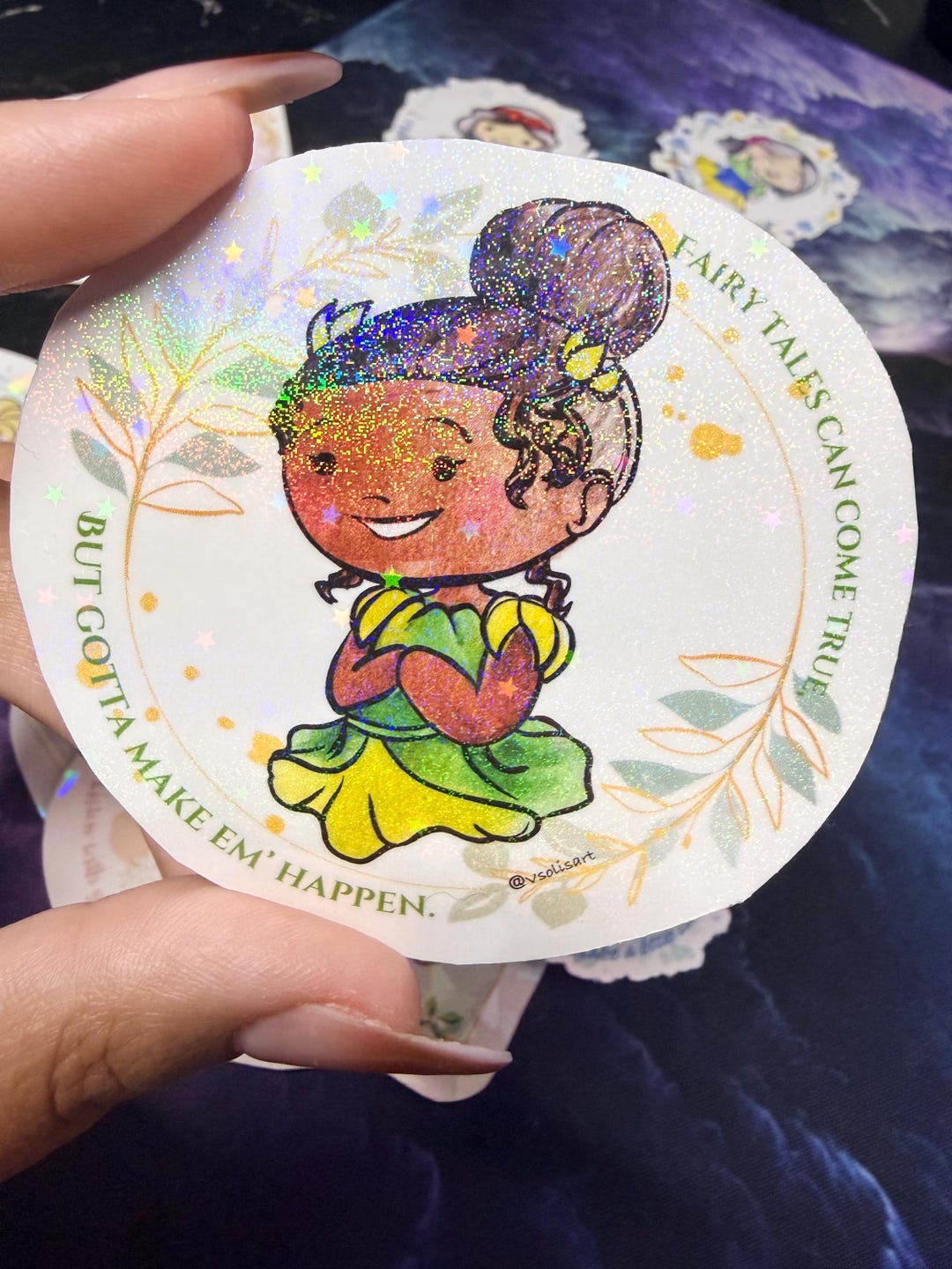 Princess Affirmation Vinyl Stickers: Tiana- Perfect for Water Bottles ...