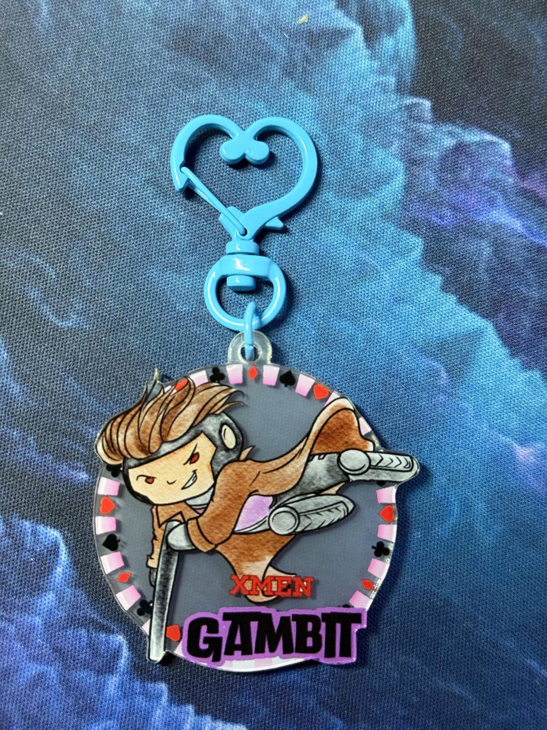 Gambit Key Chain, X-men Chain, Double-sided Acrylic Keychain:superhero ...