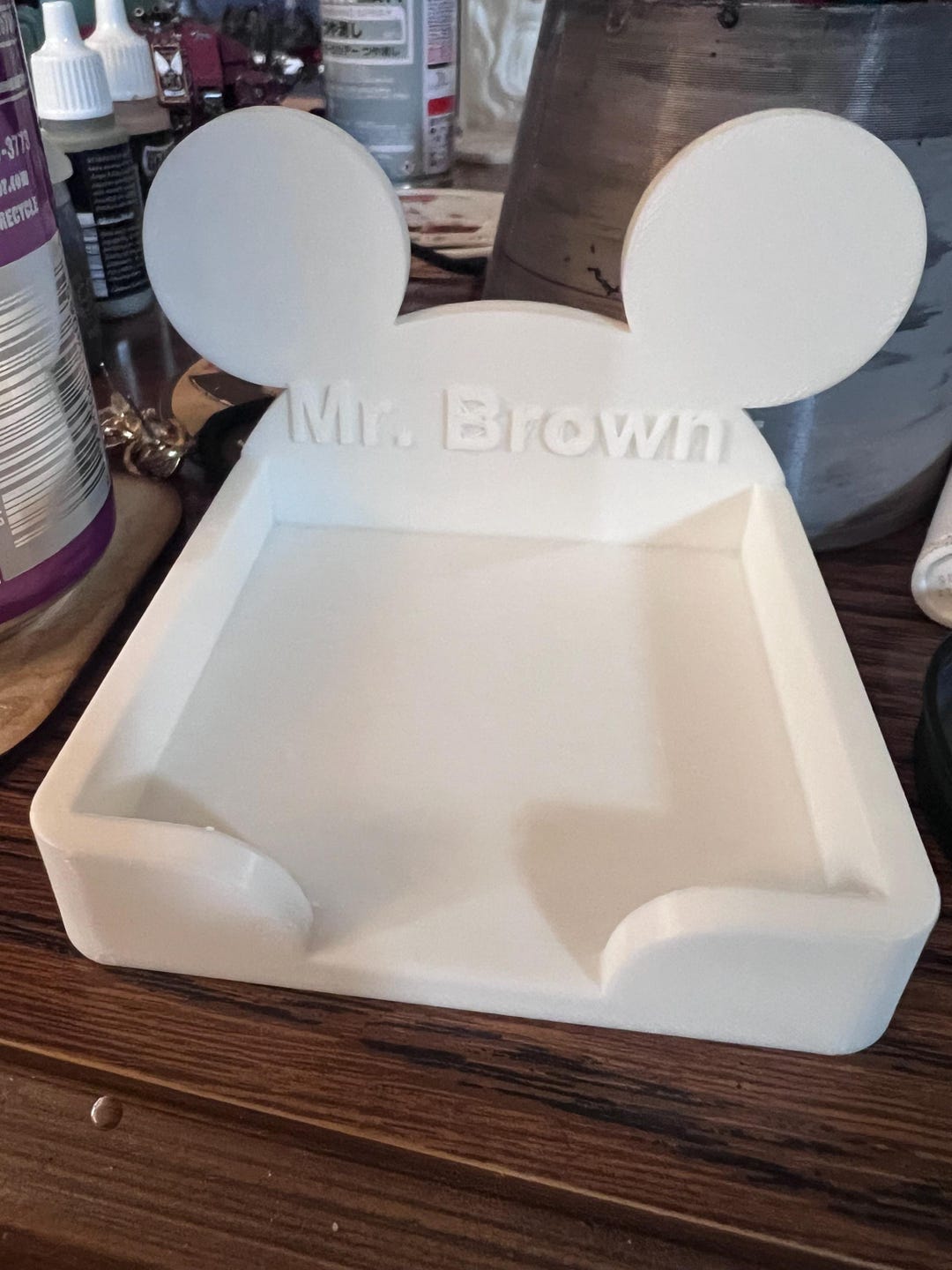 Customizable Mickey Mouse Sticky Note Holder - Etsy