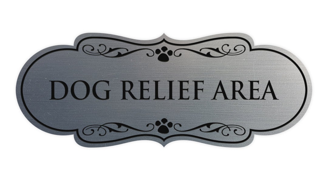 Designer Dog Relief Area Wall or Door Sign - Etsy