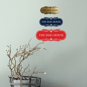 Designer the Dog House Wall or Door Sign - Etsy