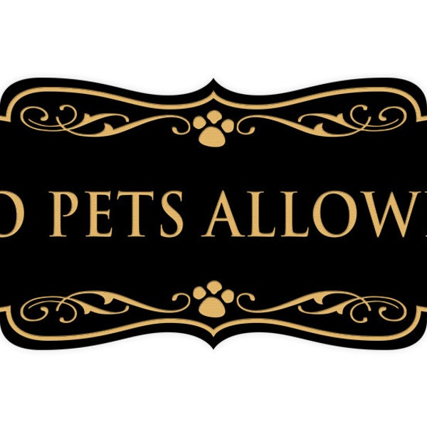 No Pets Allowed Signs - Etsy