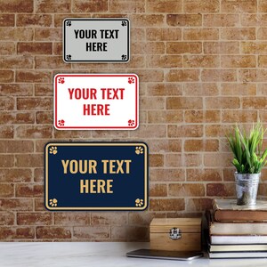 Motto Lita Classic Framed Paws, Custom Personalized Dog or Cat Themed ...