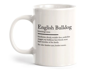 Bulldog Coffee Mug | Etsy