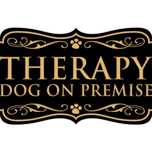 Therapy Dog Sign - Etsy