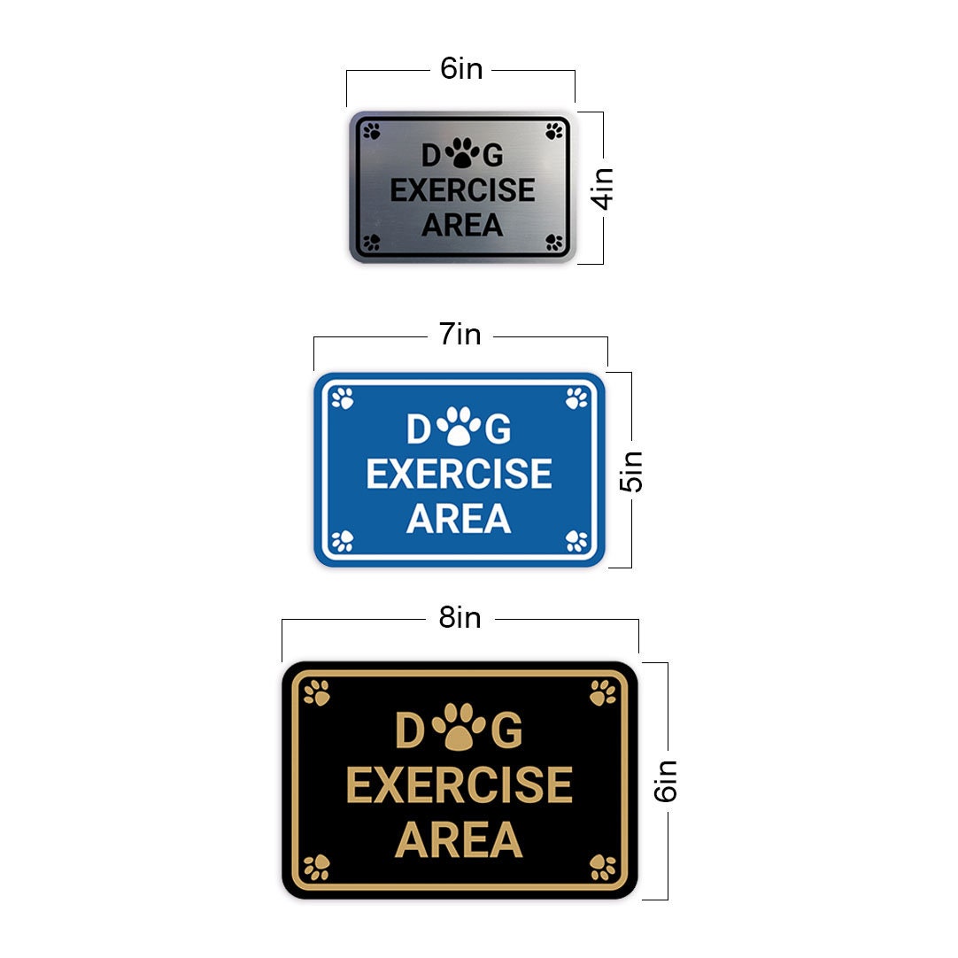 Classic Framed Paws Dog Exercise Area Wall or Door Sign - Etsy