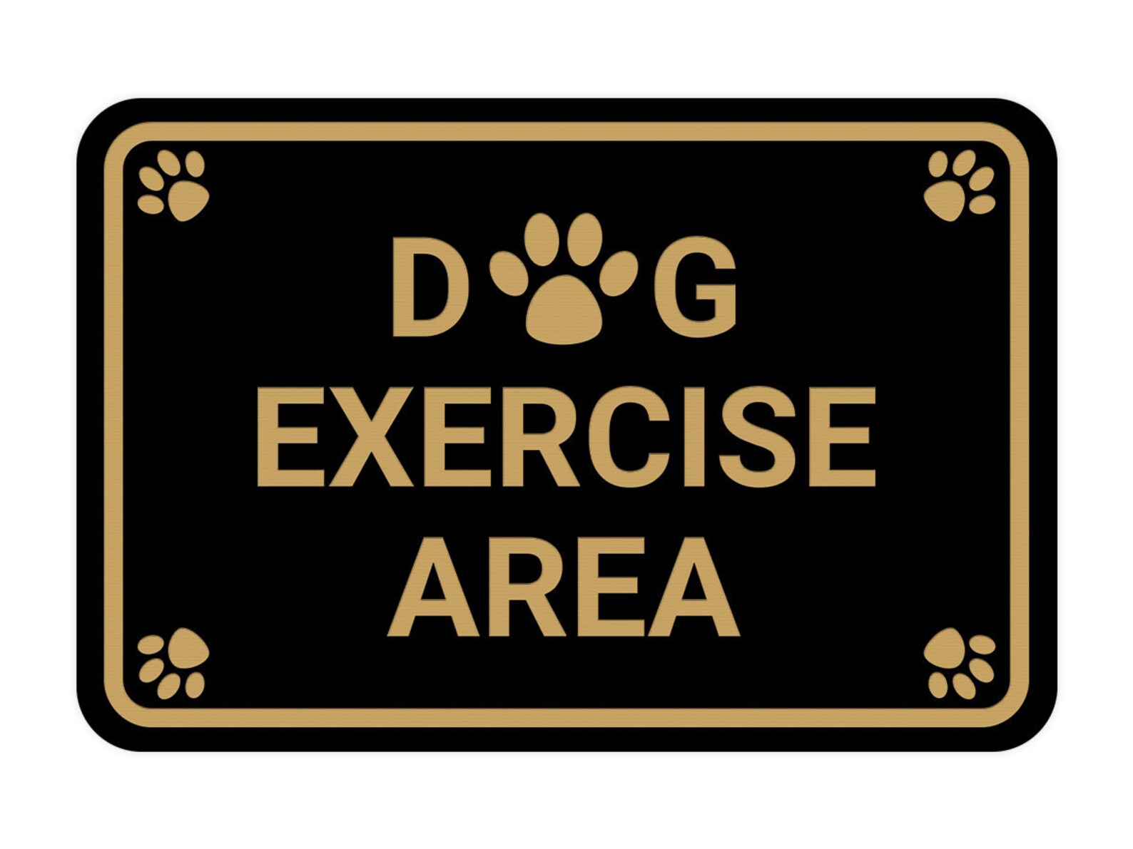 Classic Framed Paws Dog Exercise Area Wall or Door Sign - Etsy