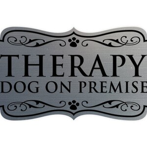 Motto Lita Designer Paws, Therapy Dog on Premise Wall or Door Sign - Etsy