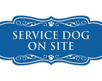 Dog on Site Sign - Etsy