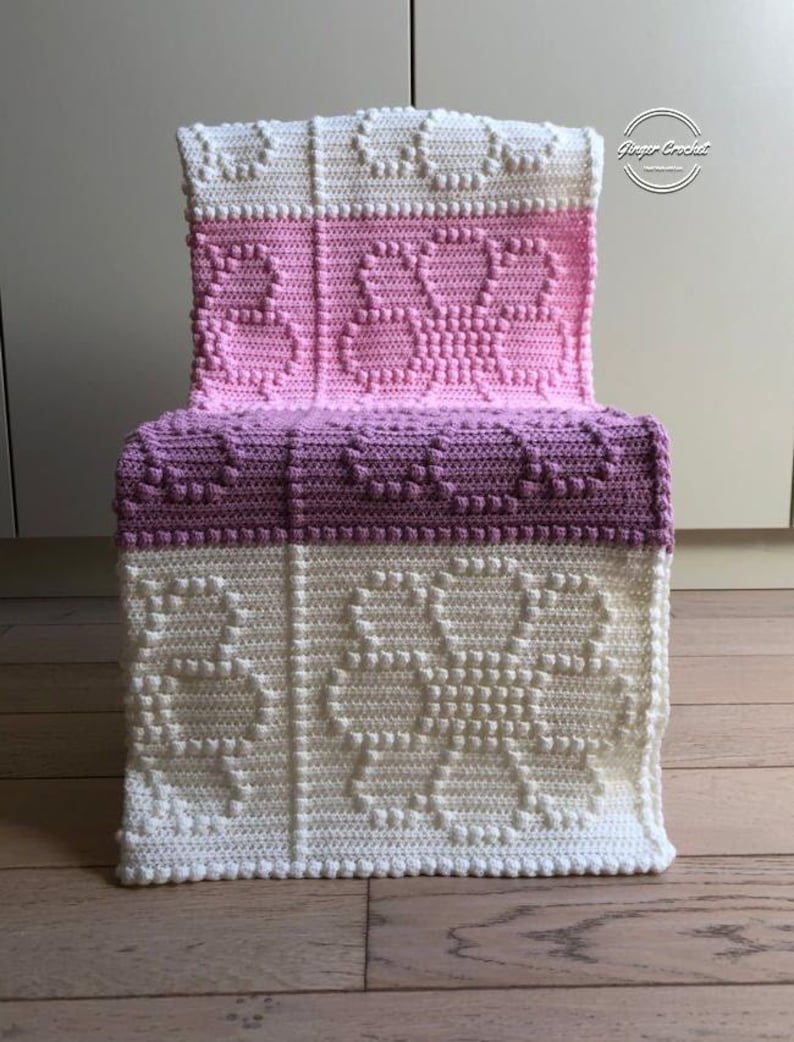 Flower Bobble Baby Blanket Pattern - Etsy