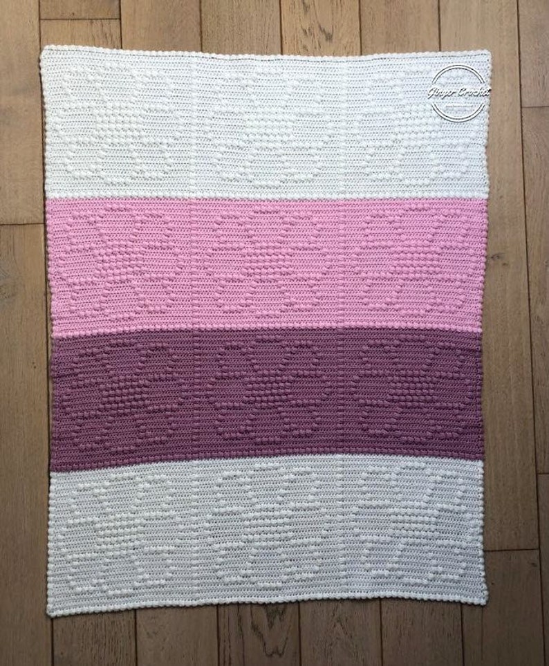 Flower Bobble Baby Blanket Pattern - Etsy