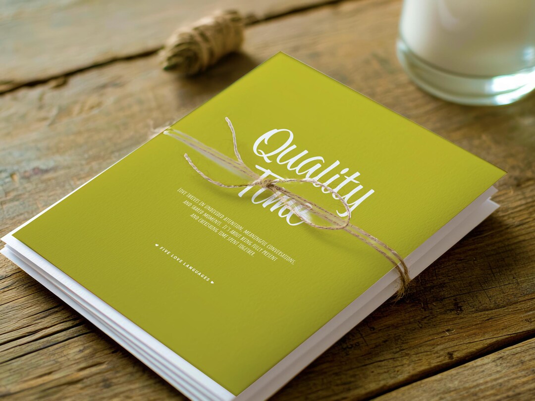 5 Love Languages Poster Quality Time Digital Download, Green Wall Art ...