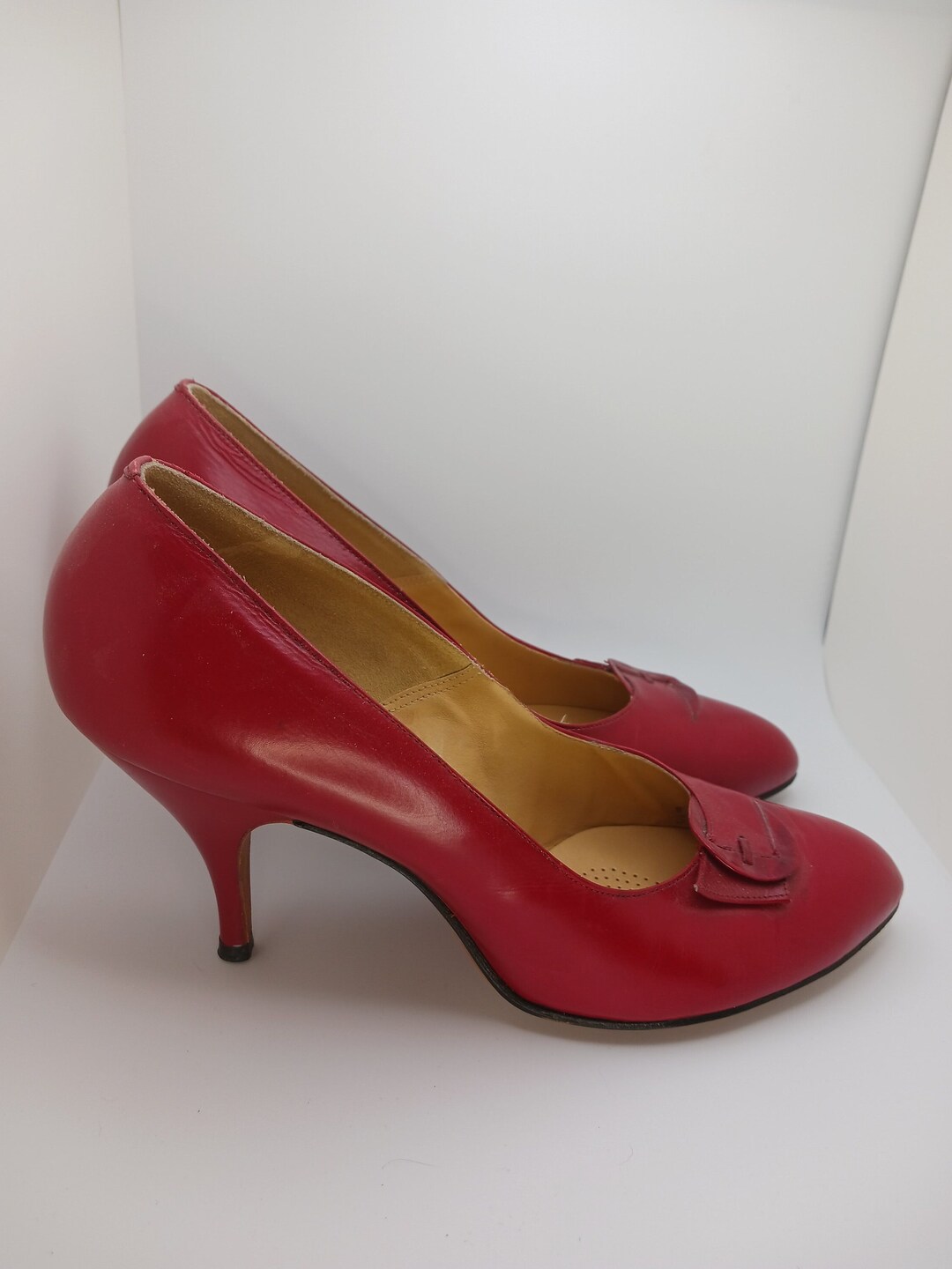 Red Vintage Shoes - Etsy