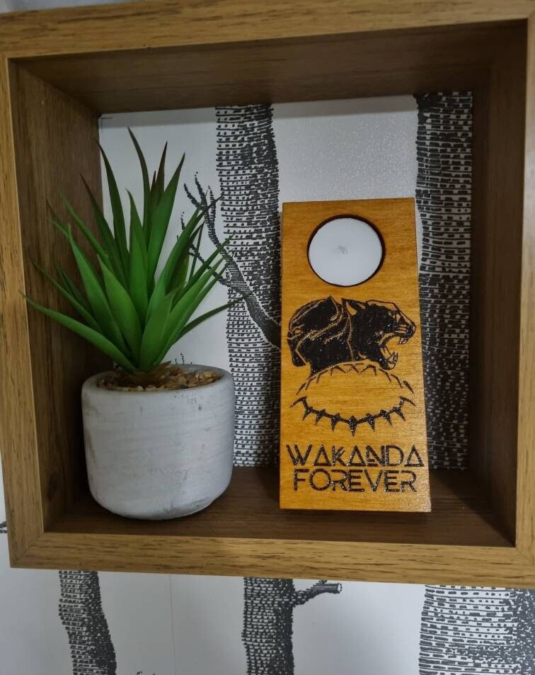 Marvel Black Panther Wakanda Forever Tealight Candle - Etsy