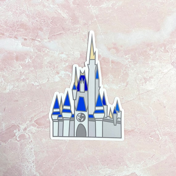 Disney World Castle Cute Vinyl Small Sticker Design | Etsy