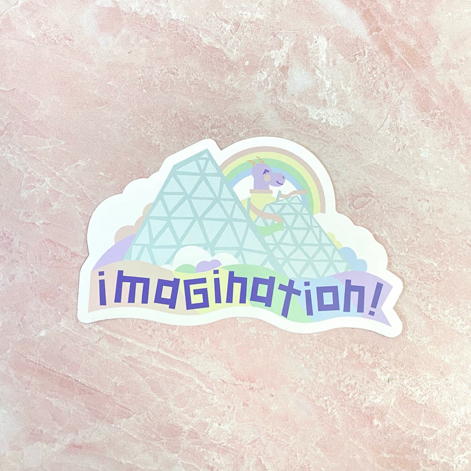Figment of Imagination Cute Vinyl Small Sticker Design - Etsy