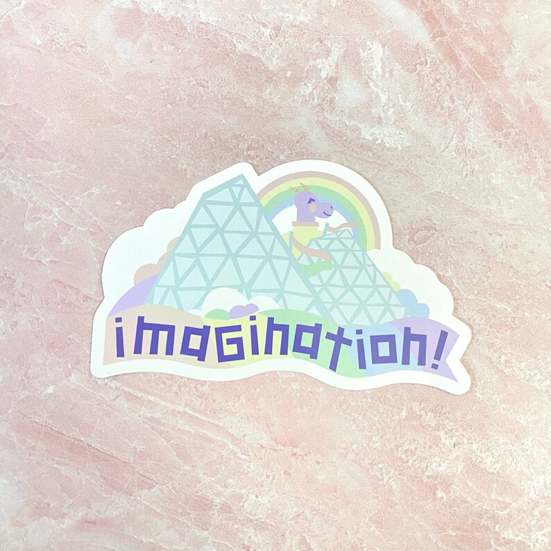 Figment of Imagination Cute Vinyl Small Sticker Design - Etsy
