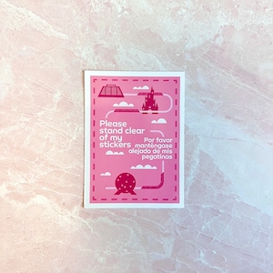 Please Stand Clear of My Stickers Disney Parks Cute Vinyl Small Sticker ...