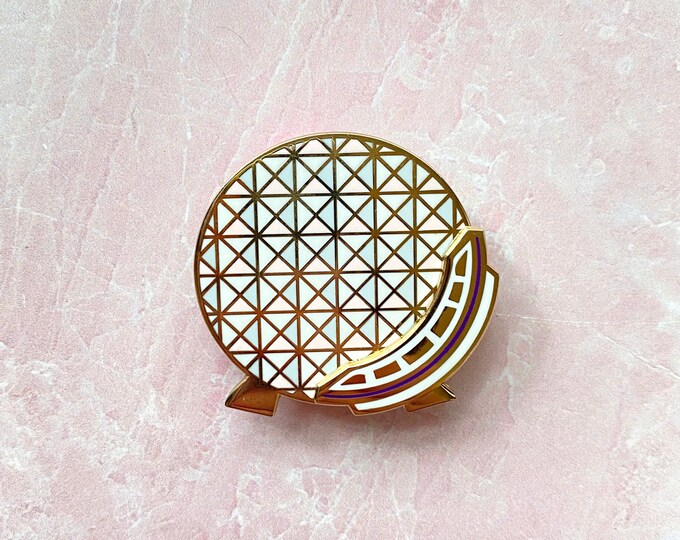 Spaceship Earth Interactive Sliding Epcot Ride Inspired Enamel Pin ...