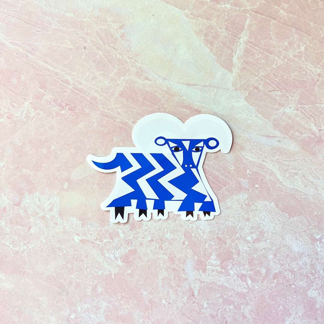 Five Legged Goat Mary Blair Contemporary Resort Cute Vinyl Small ...