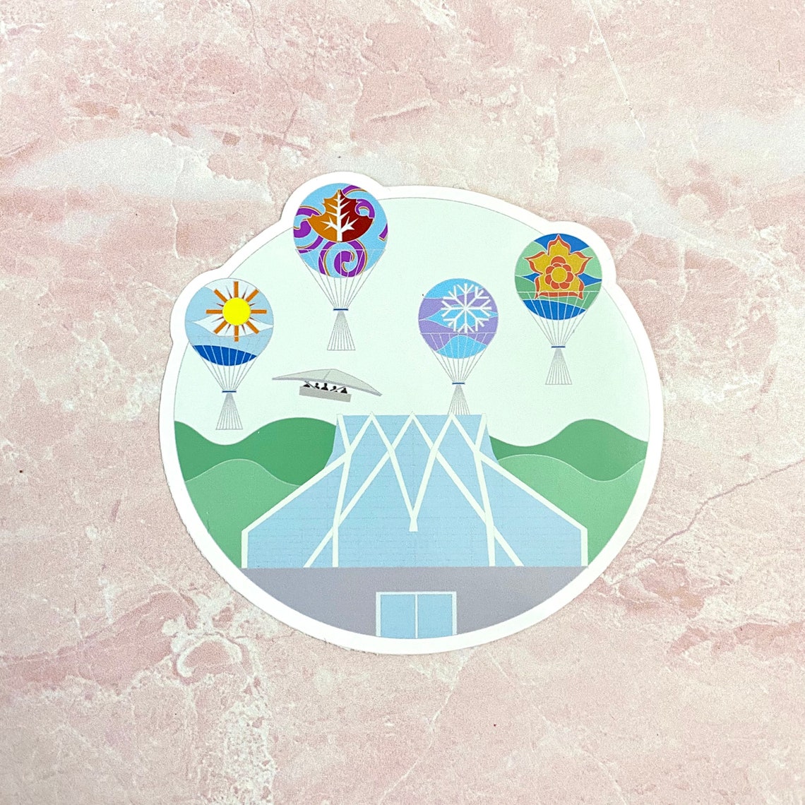 Living With the Land Hot Air Balloons Epcot Vinyl Small - Etsy