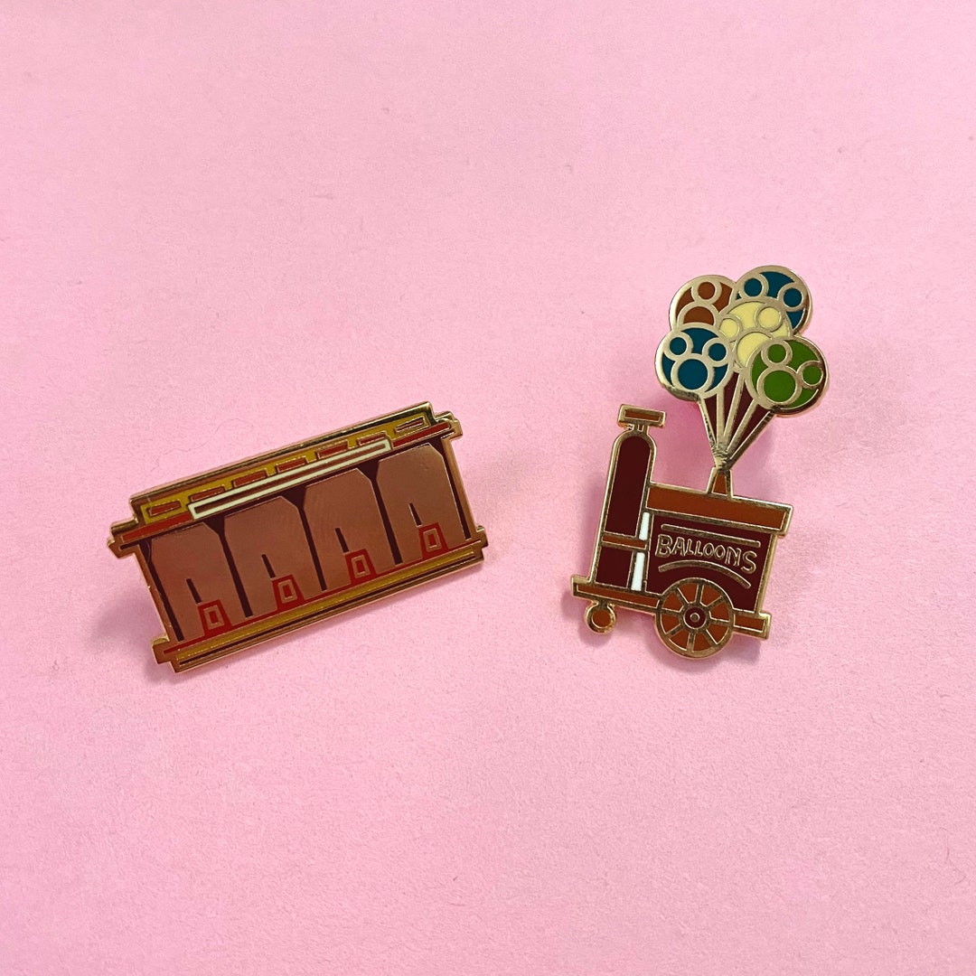 Main Street Charm Pin Series Mini Pins Disney Attraction Inspired Hard ...