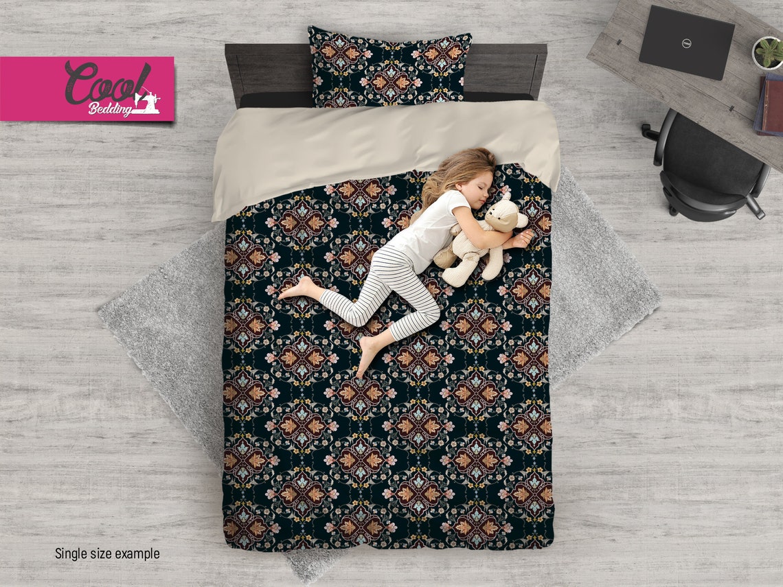 Vintage Bedding Victorian Duvet Cover Set Retro Bedding Set - Etsy