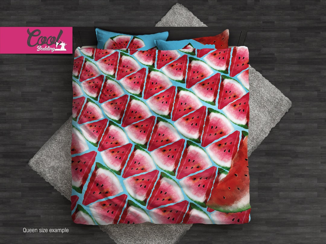 Watermelon Bohemian Bedding Designer Duvet Cover Set Bedroom - Etsy