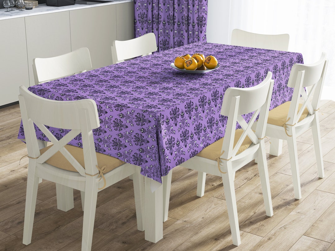 Vintage Shapes Tablecloth, Table Runner Victorian Style, Microfiber ...