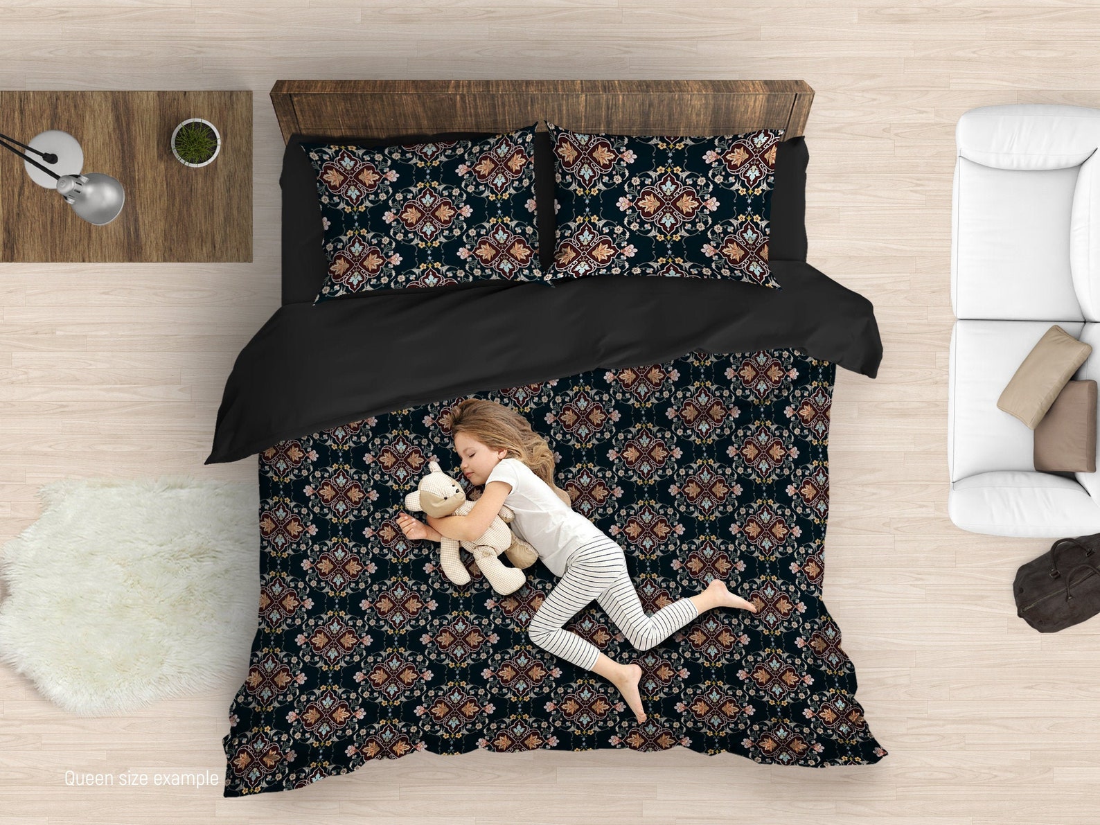 Vintage Bedding Victorian Duvet Cover Set Retro Bedding Set - Etsy