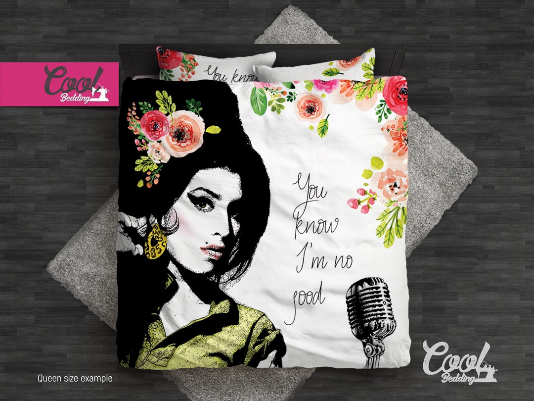 Singer Duvet Cover I'm No Good Pop Star Bedding Designer - Etsy
