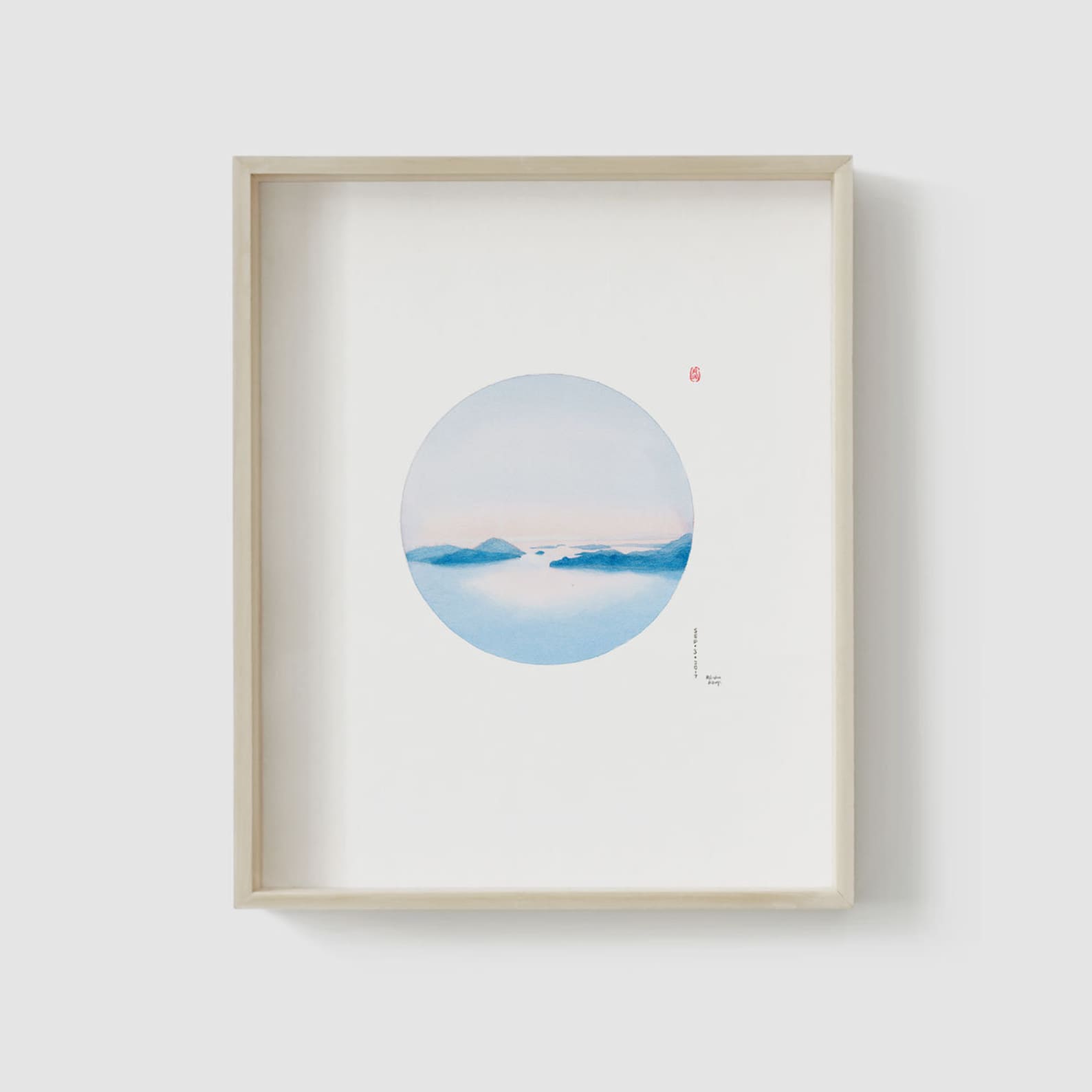 Howe Sound Watercolor Print: Vancouver BC Seascape Wall Art. Artist ...