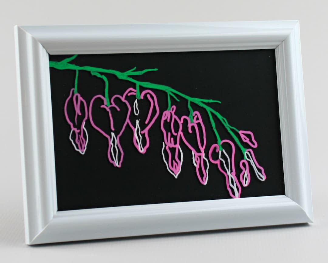 Bleeding Heart Flower Line Drawing. Stylish Minimalist Wall Art. Gift ...