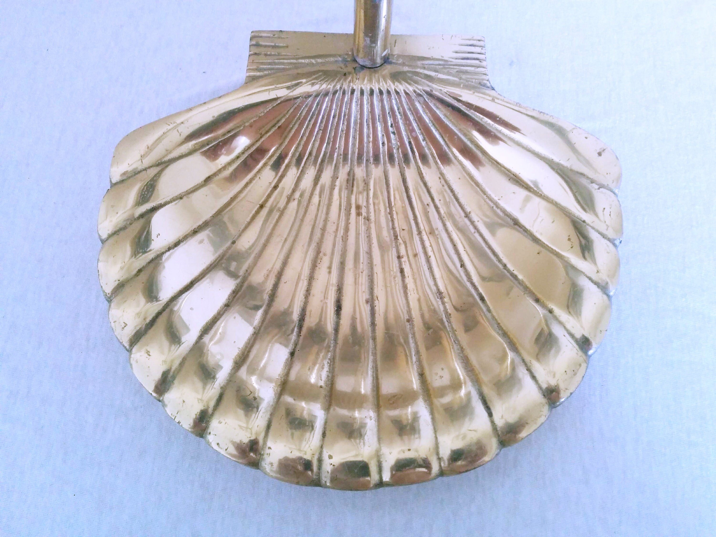Vintage 1960s Hollywood Regency BRASS SEASHELL FIRETOOLS - Etsy