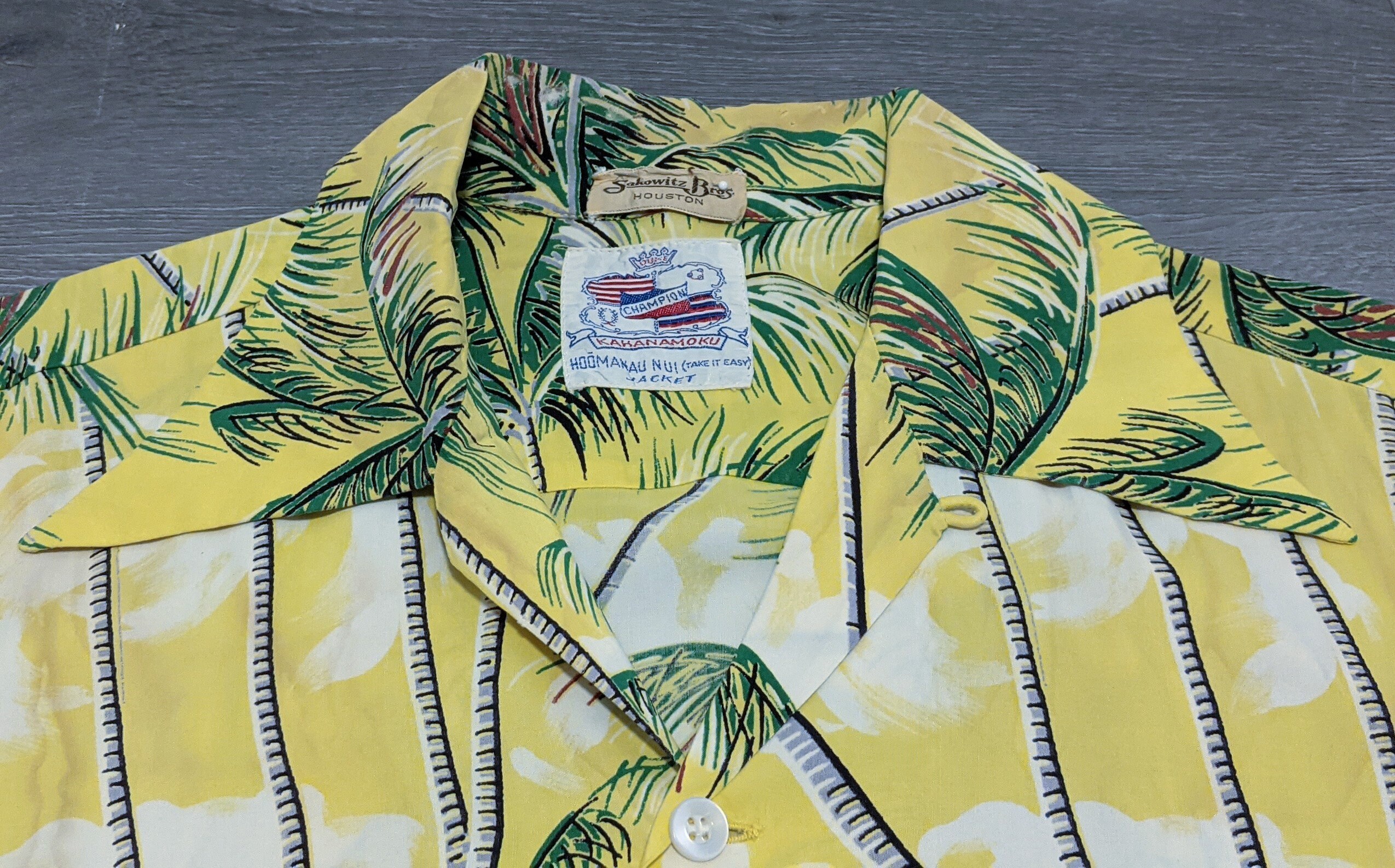 Vintage 1940s Duke Kahanamoku Hawaiian Shirt - From Here to Eternity ...