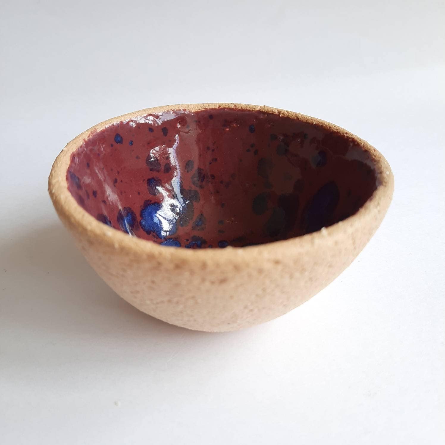 Handmade Ceramic / Pottery Clay Pinch Pot Bowl With Deep Red - Etsy UK