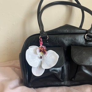 Orchid Flower Keychain, Bag Accessories, Flower Keychain ,bag ...