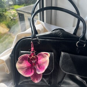Orchid Flower Keychain, Bag Accessories, Flower Keychain ,bag ...