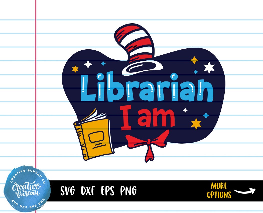 Librarian I Am Svg Librarian Svg Dxf Cut File Library Svg | Etsy