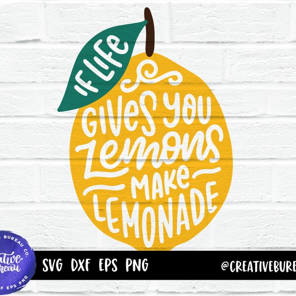 Lemons Quote - Etsy