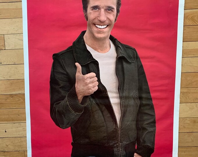 The Fonz of Happy Days Poster From 1976, Happy Days Collectible ...