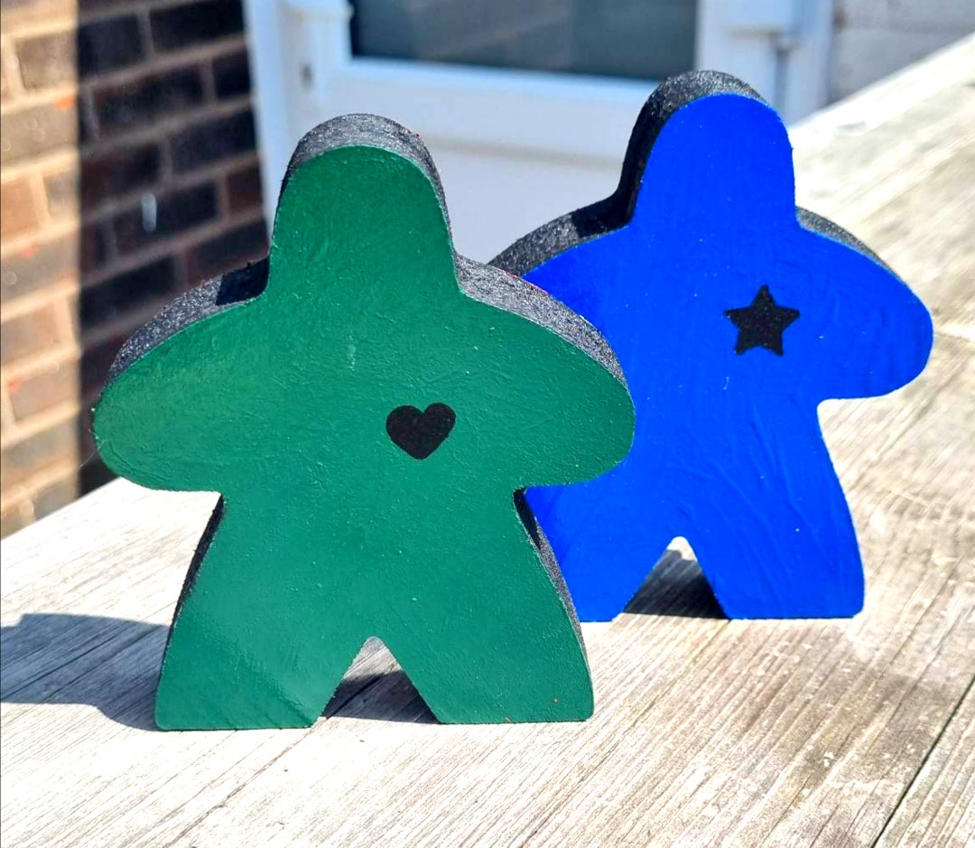 GIANT WOODEN MEEPLE// First Player Marker, 1st Player Token, Hand ...